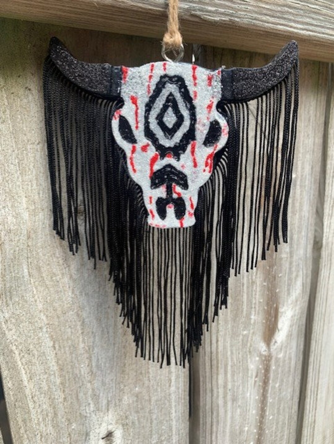 Double Sided Halloween Bull Skull - Etsy