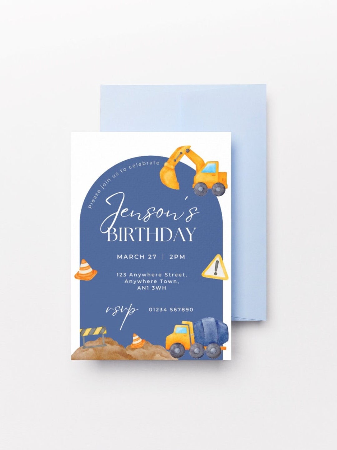 Construction Invitation, Construction Invite, Builder Invitation ...