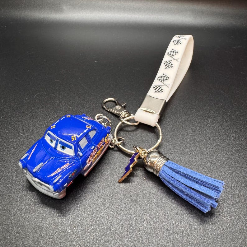 Custom Mini Racers Keychains Disney Pixar Cars Bag Clip, Keychain, Gift ...