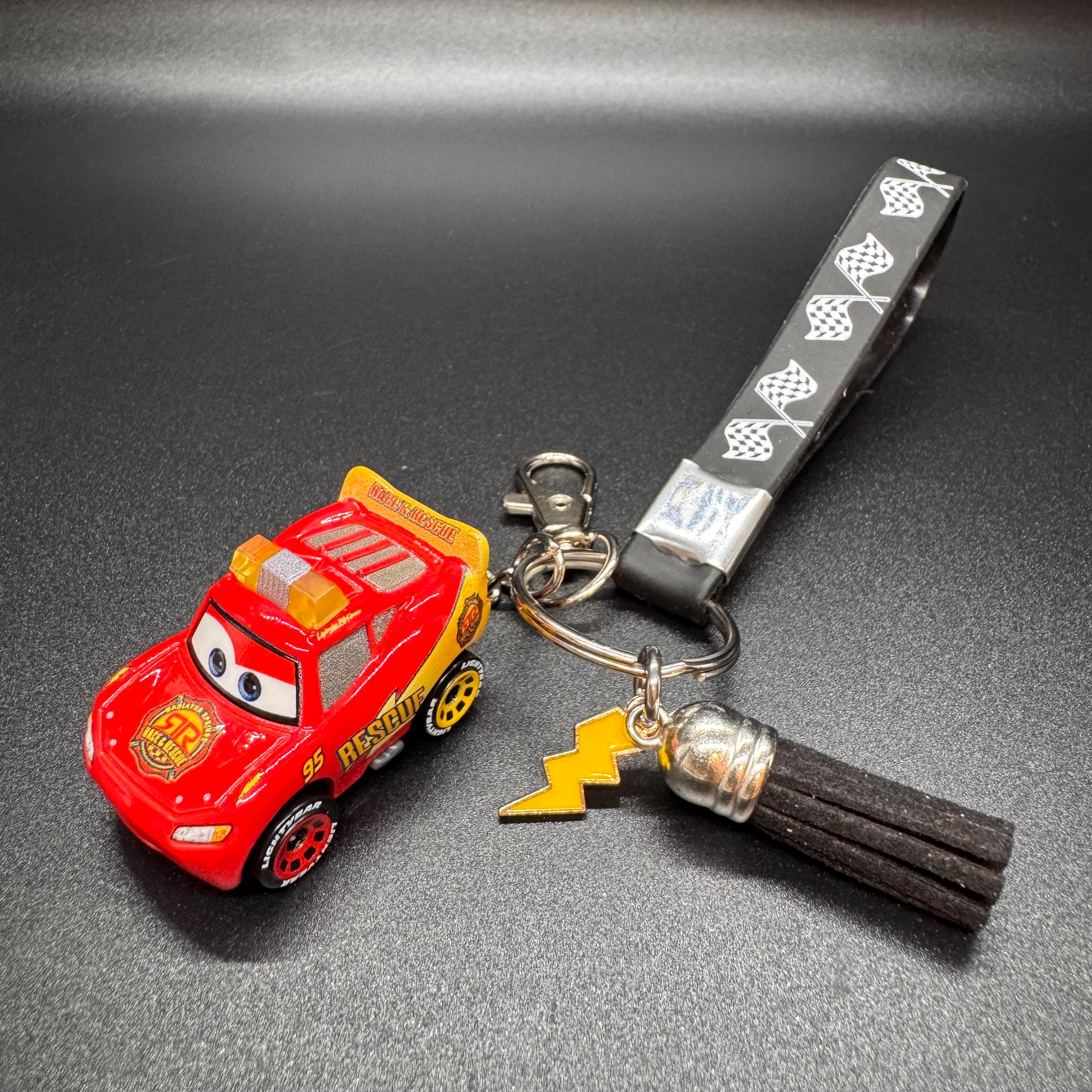 Custom Mini Racers Keychains Disney Pixar Cars Bag Clip, Keychain, Gift ...