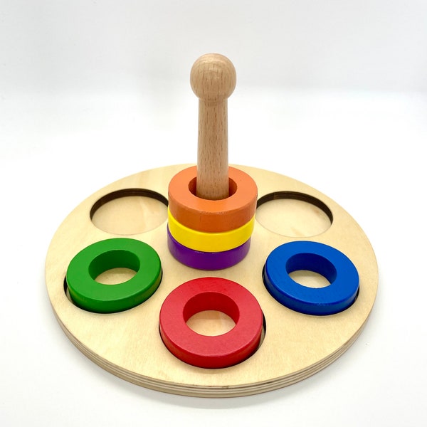 Wooden Ring Stacker - Etsy