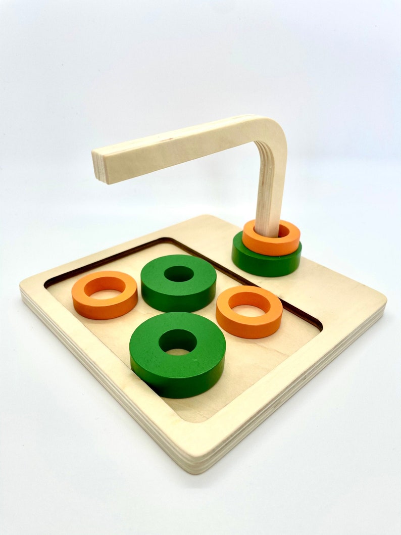 Wooden Horizontal Curved Dowel Montessori Toy for Toddler Boys | Etsy UK