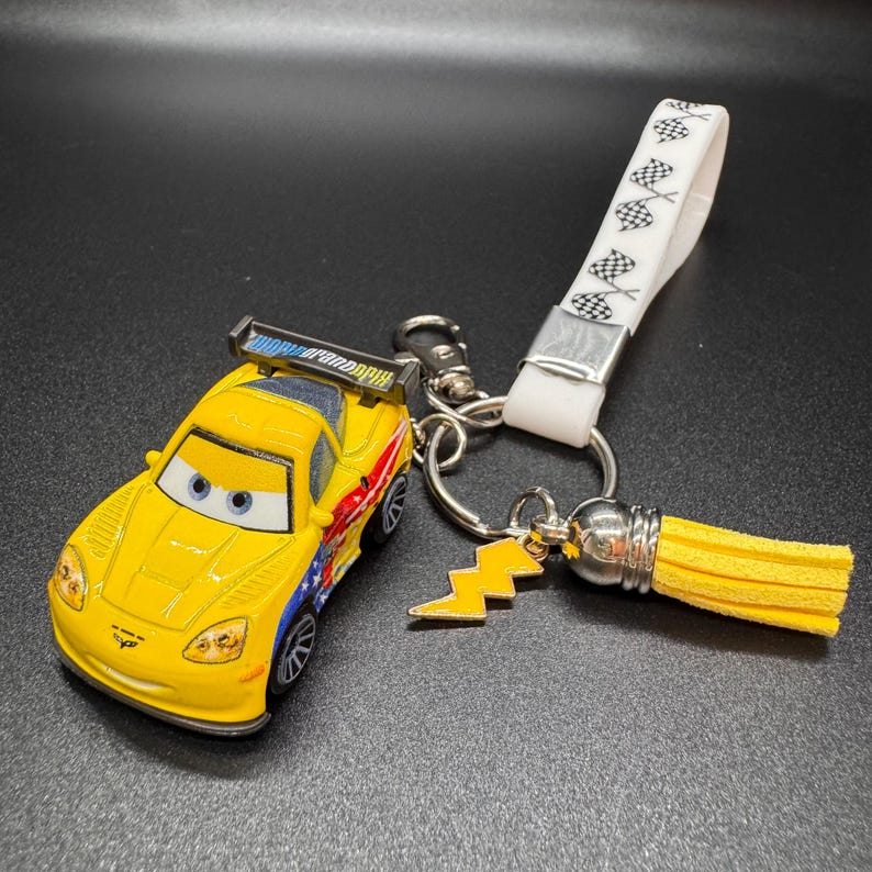 Custom Mini Racers Keychains Disney Pixar Cars Bag Clip, Keychain, Gift ...