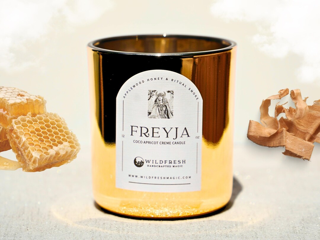Freyja Candle | Freya Norse Goddess Candle | Ritual, Intention, Spell ...