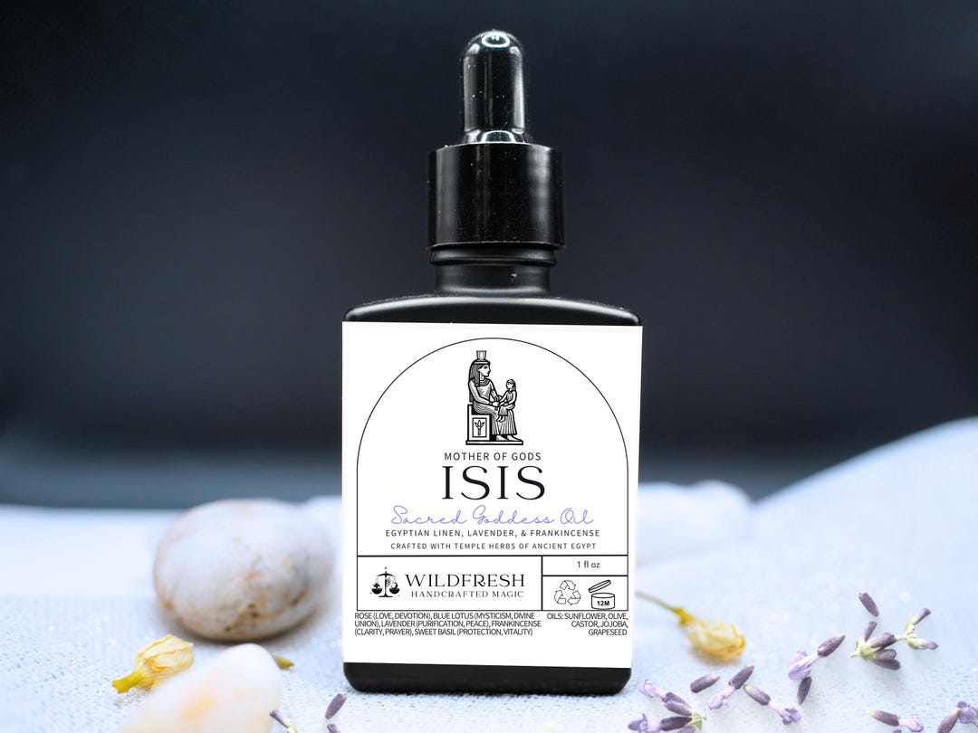 ISIS Sacred Goddess Oil – Egyptian Ritual Oil for Magic, Healing, Love ...