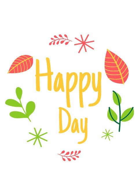 Happy Day Printable Cards Instant Download - Etsy