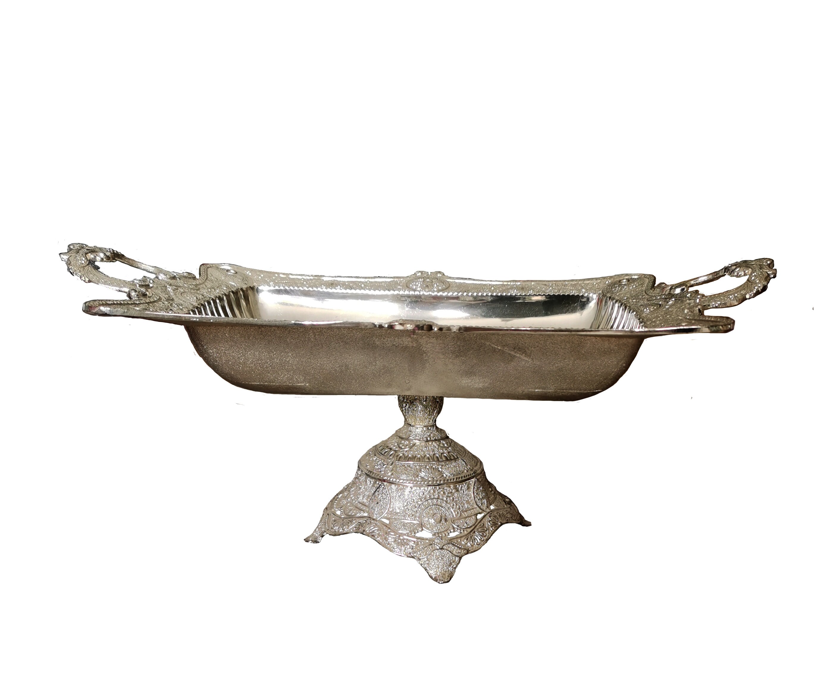 Silver Dining Table Centerpiece Coffee Table Centerpiece Etsy