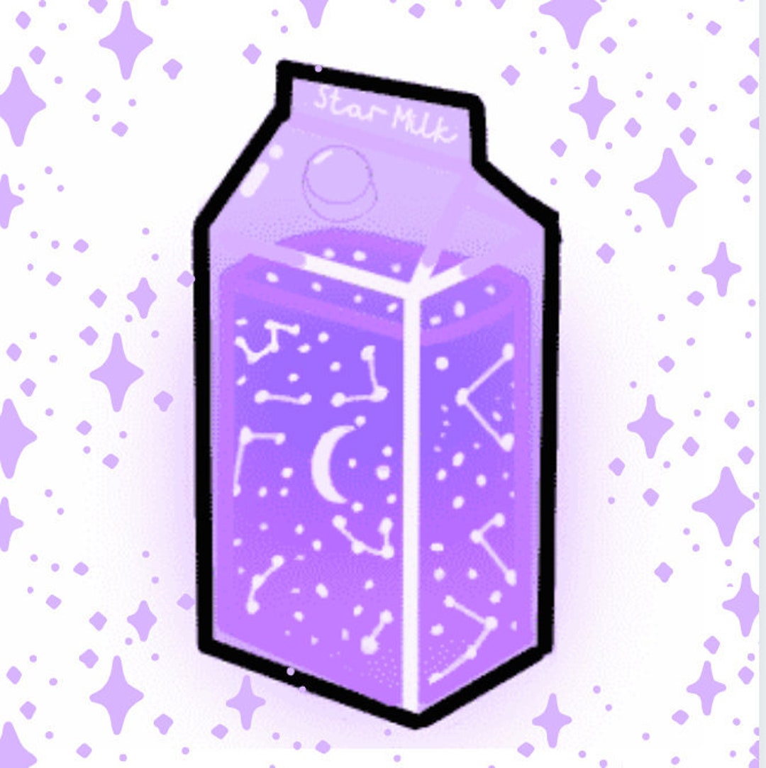 Star Milk Holographic Sticker - Etsy