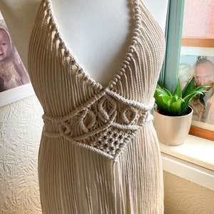 Macrame Festival Top, Boho Hippie Festival Dress, Handmade Dress ...
