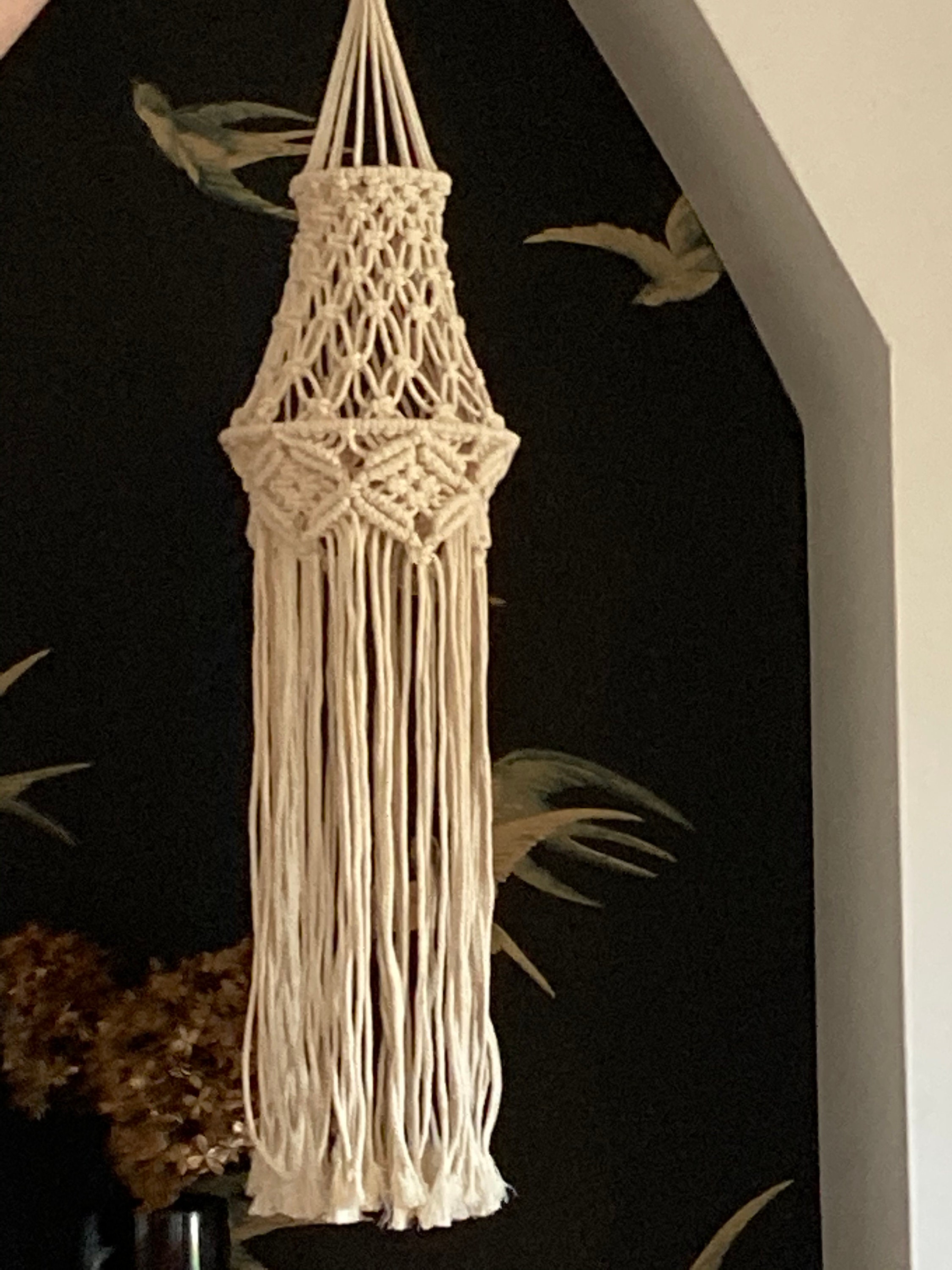 Macrame Light Fixture College Dorm Decor for Girls Boho - Etsy