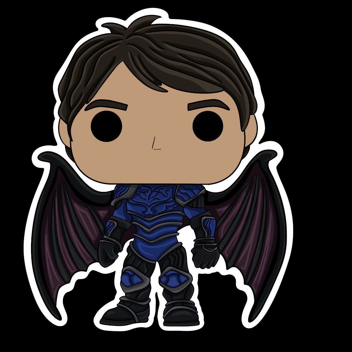 A Court of Thorns and Roses ACOTAR Azriel Inspired Sticker - Etsy