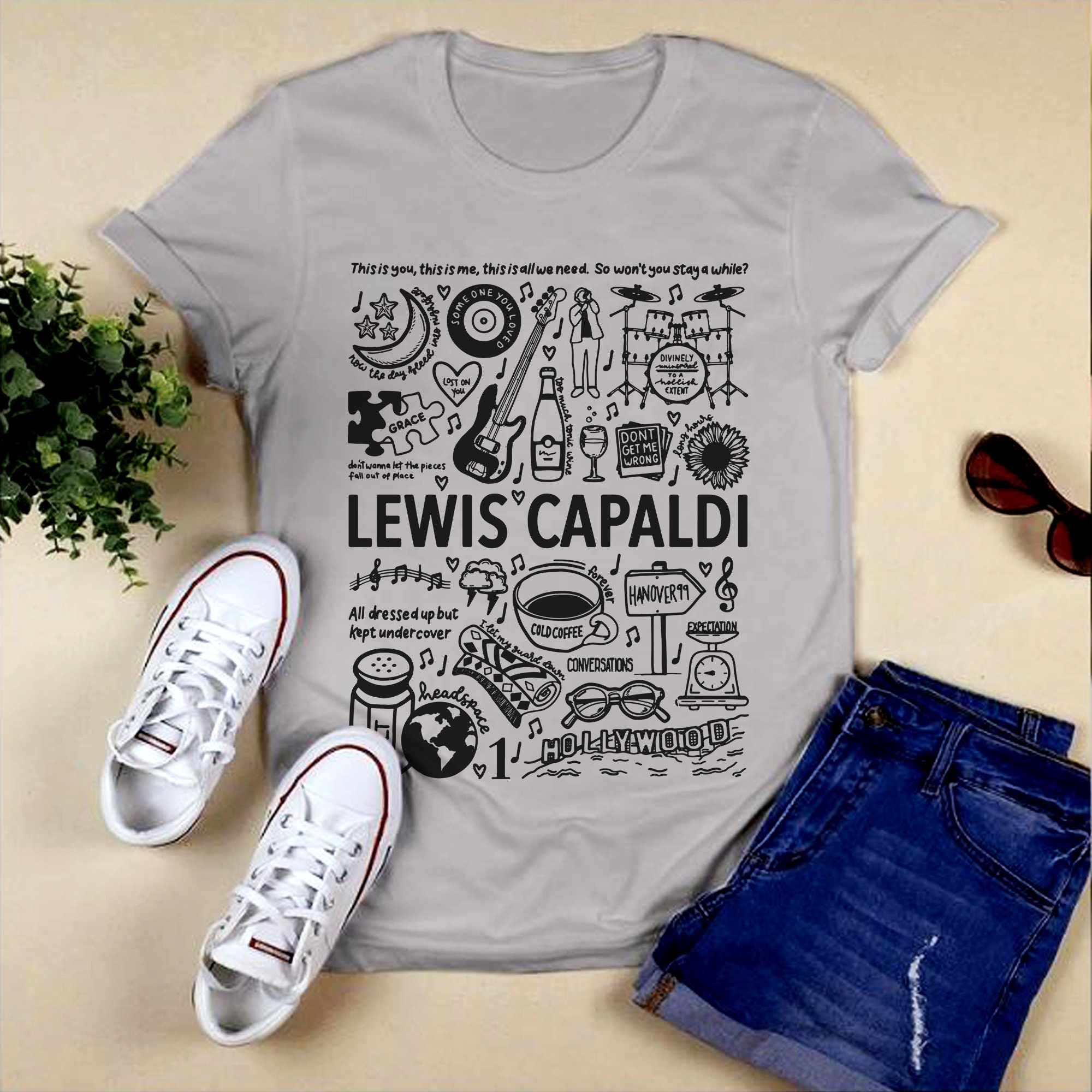 Lewis Capaldi Shirt, Lewis Capaldi T-Shirt, Lewis Capaldi, Lewis ...