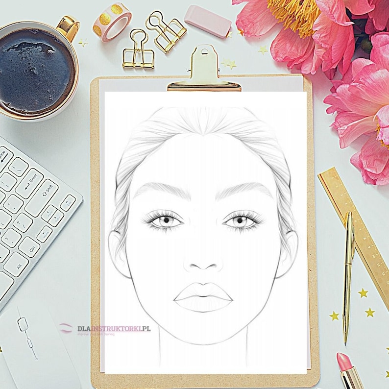 Brow Chart, Brows Mapping, Eyebrow Practice, Brow Digital Bundle, Brow ...