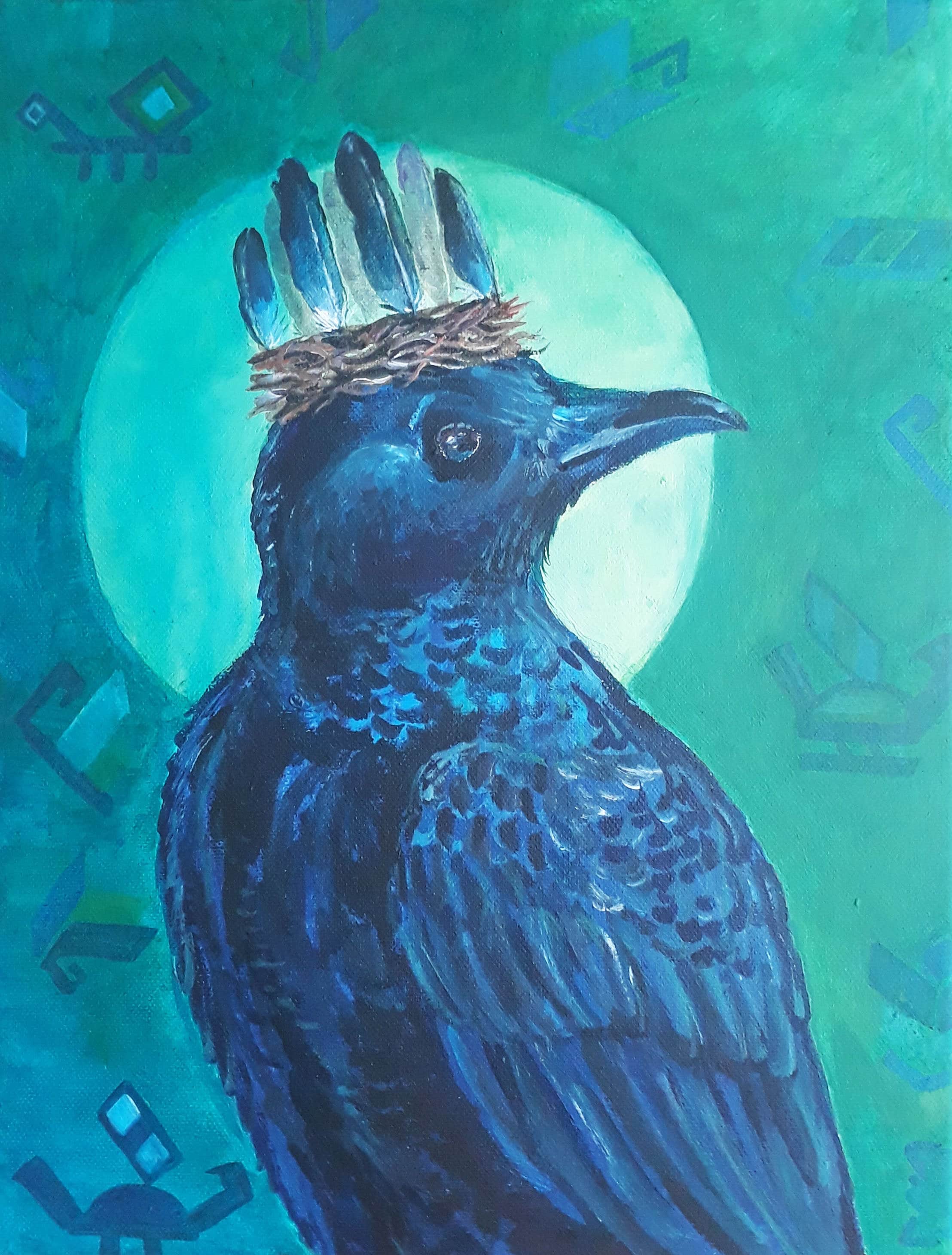 King of Crows Printable Art Crow Portrait Raven King in - Etsy New Zealand
