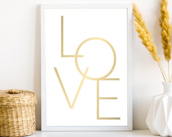 Shiny Gold Wall Letters - Etsy