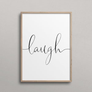 Live Laugh Love Set of 3 Prints, Live Love Laugh Art, Printable Wall ...