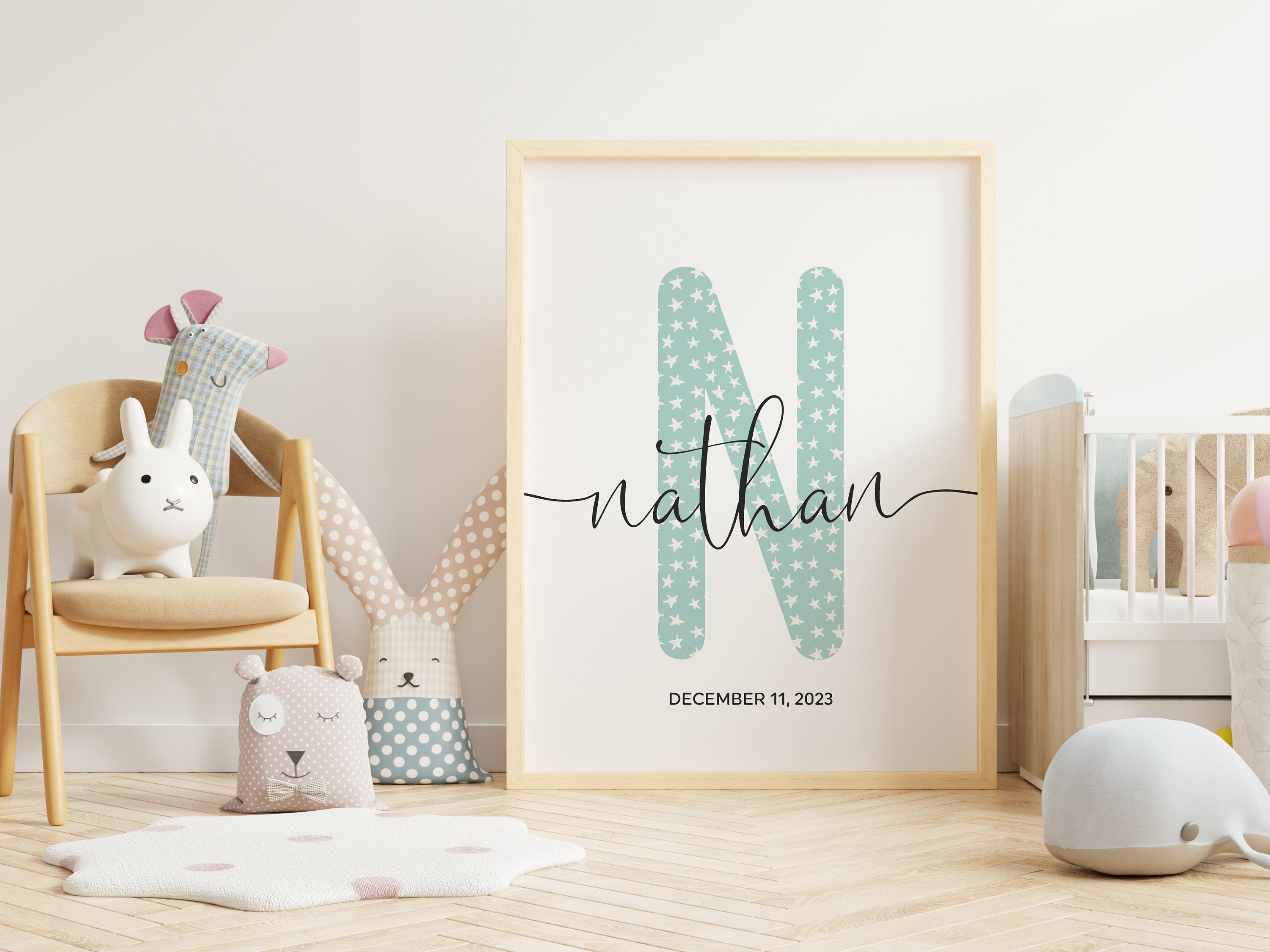 Custom Initial Print, Name Printable, Personalized Name Print ...