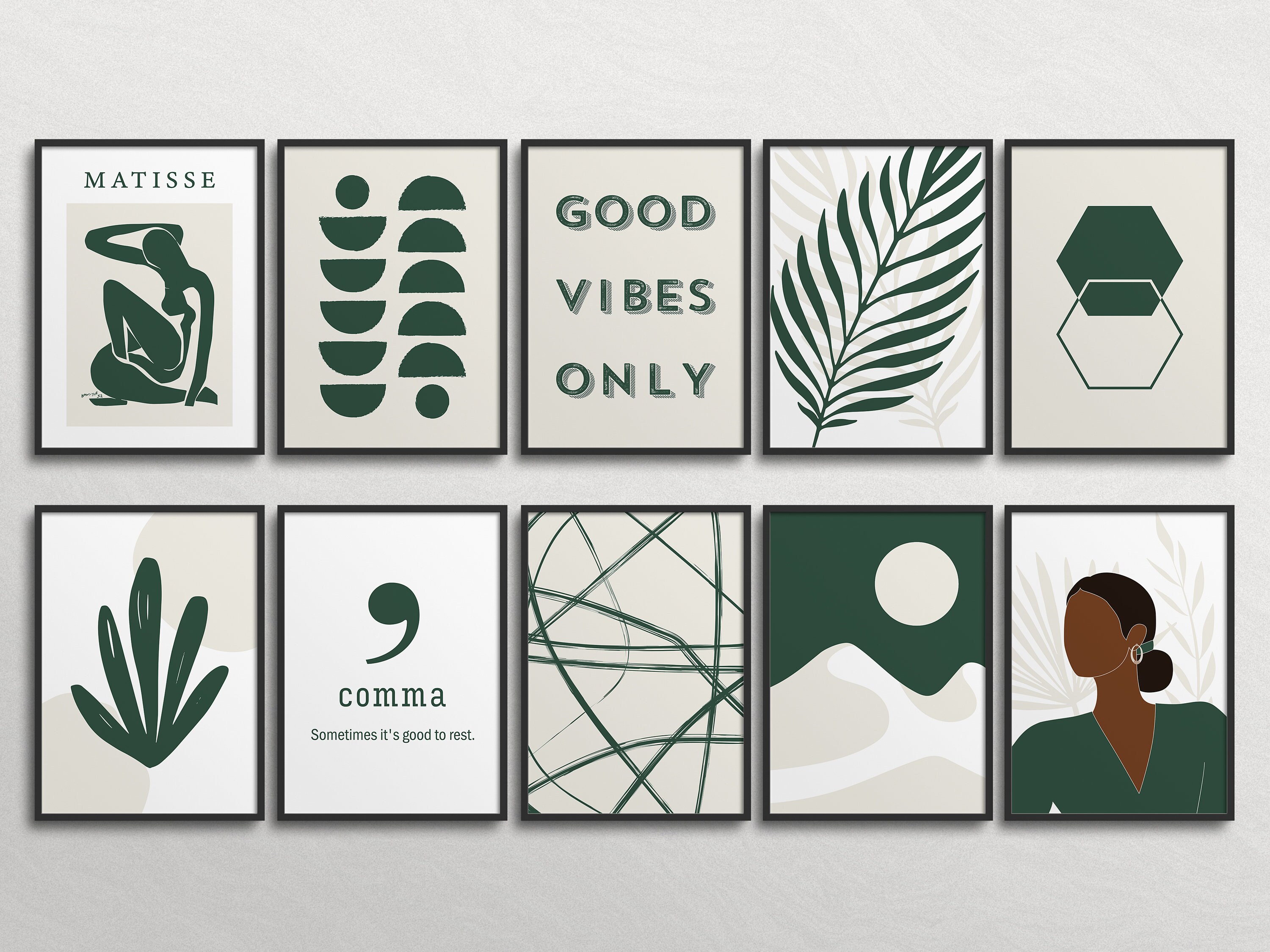 Comma ',' Typo Printable Wall Art, Good to Rest Wall Decor, Minimal ...