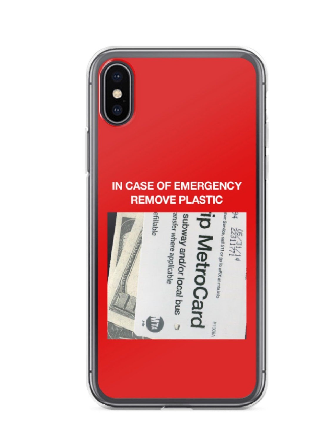 IPhone Case In Case Of Emergency Remove Plastic Phone Case | Etsy