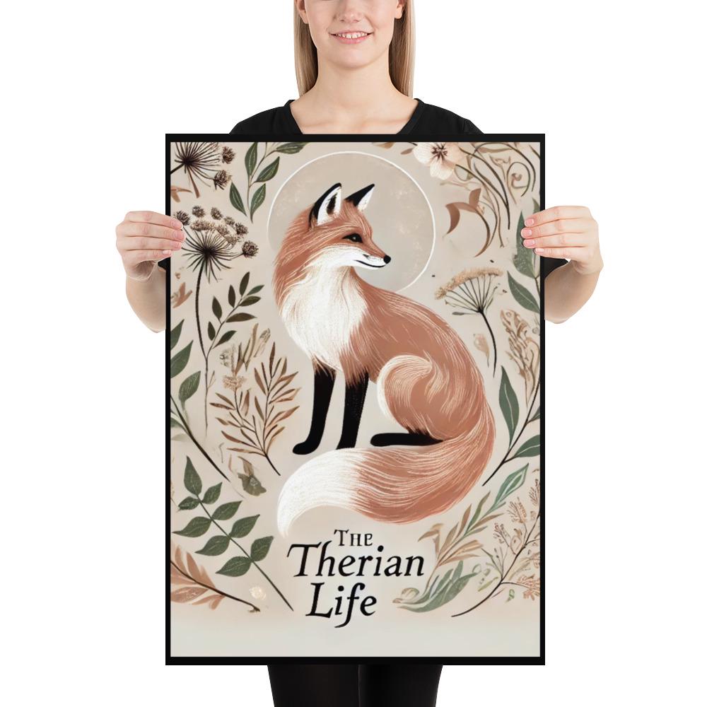 The Therian Life Fox Poster - Etsy