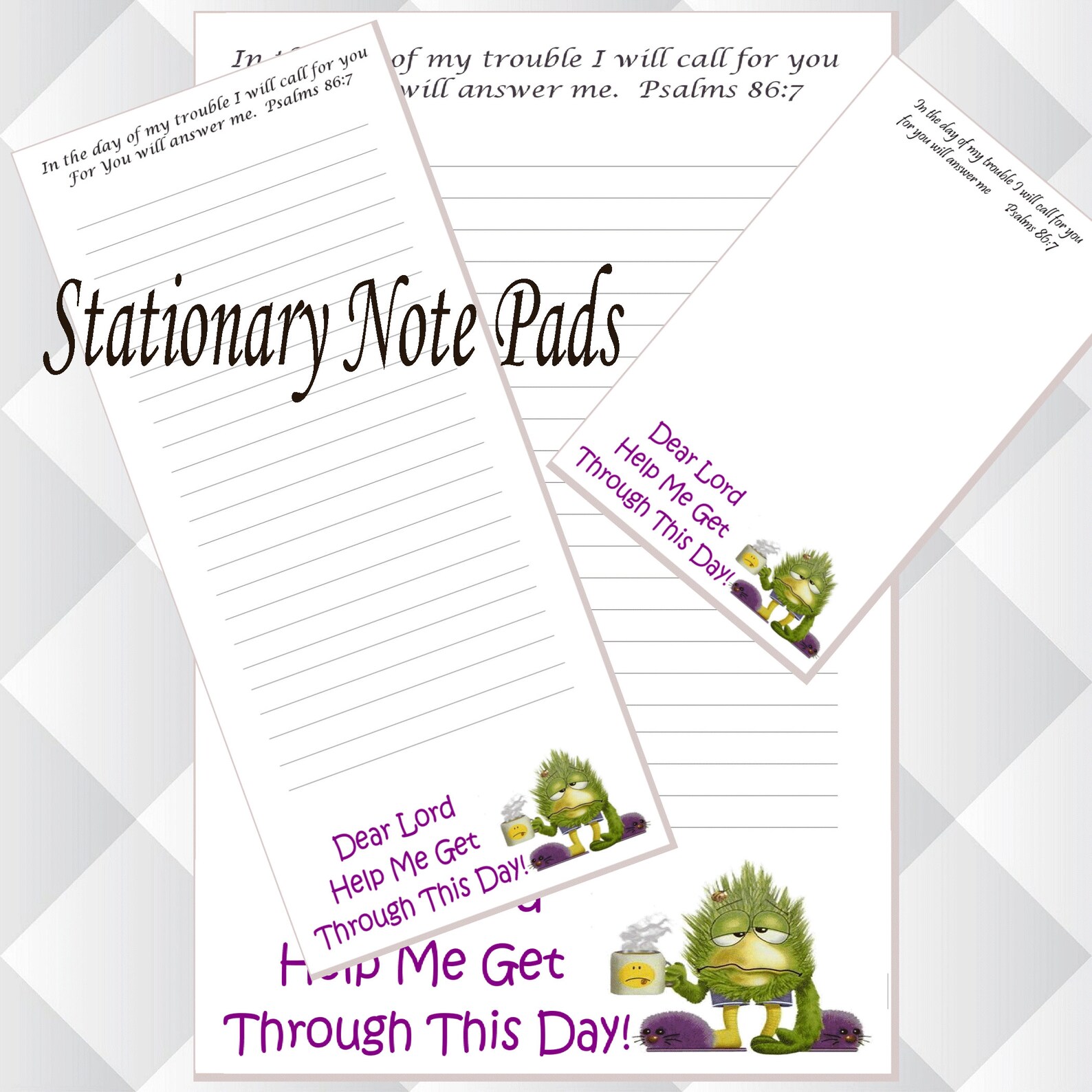 Stationary Note Pads 4 Sizes Letter Stationary Notepad | Etsy