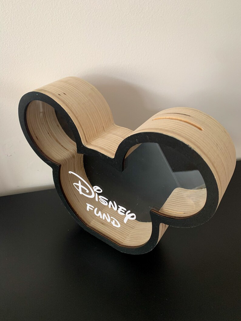 Mickey Mouse inspired money box Disney fund piggy bank | Etsy