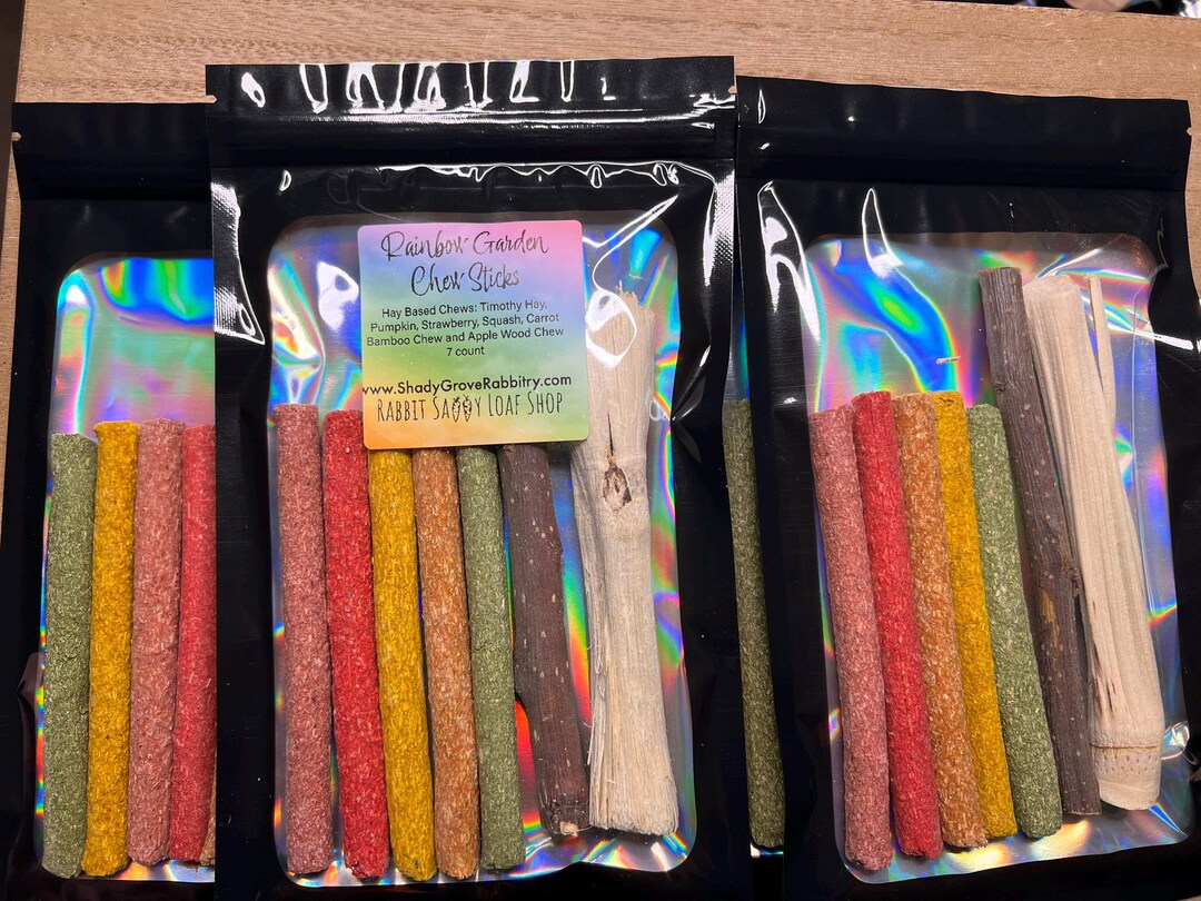 Rainbow Garden Chew Sticks - Etsy