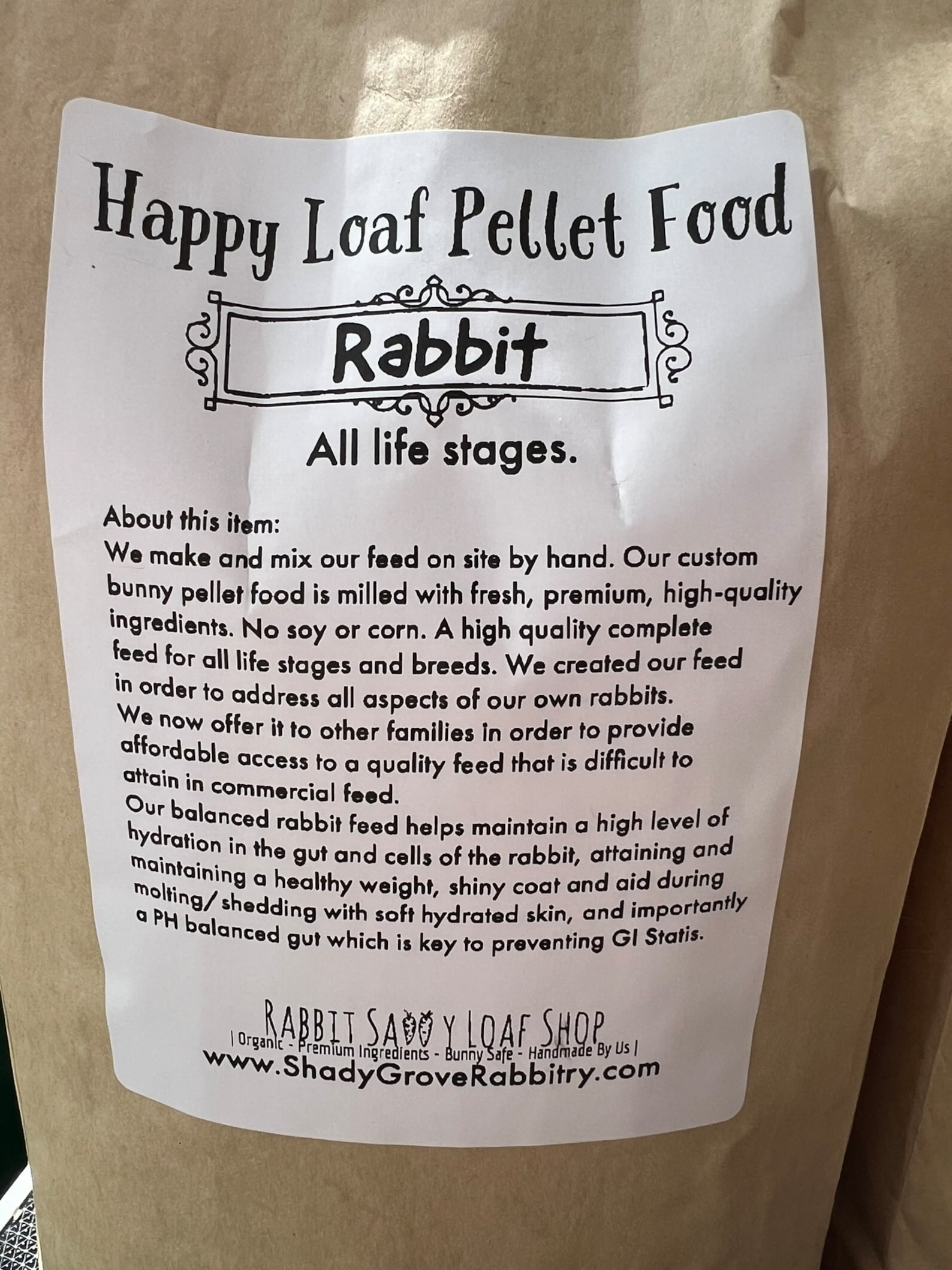 Happy Loaf Pellet Food - Rabbit - *all Life Stages* - Etsy