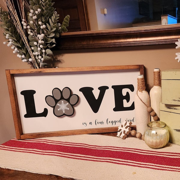 Paw Print Sign - Etsy
