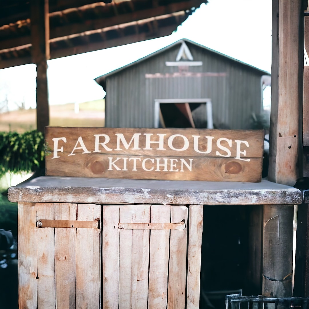 Farmhouse Kitchen Sign Distressed Sign for Indoors Unique Farmhouse ...