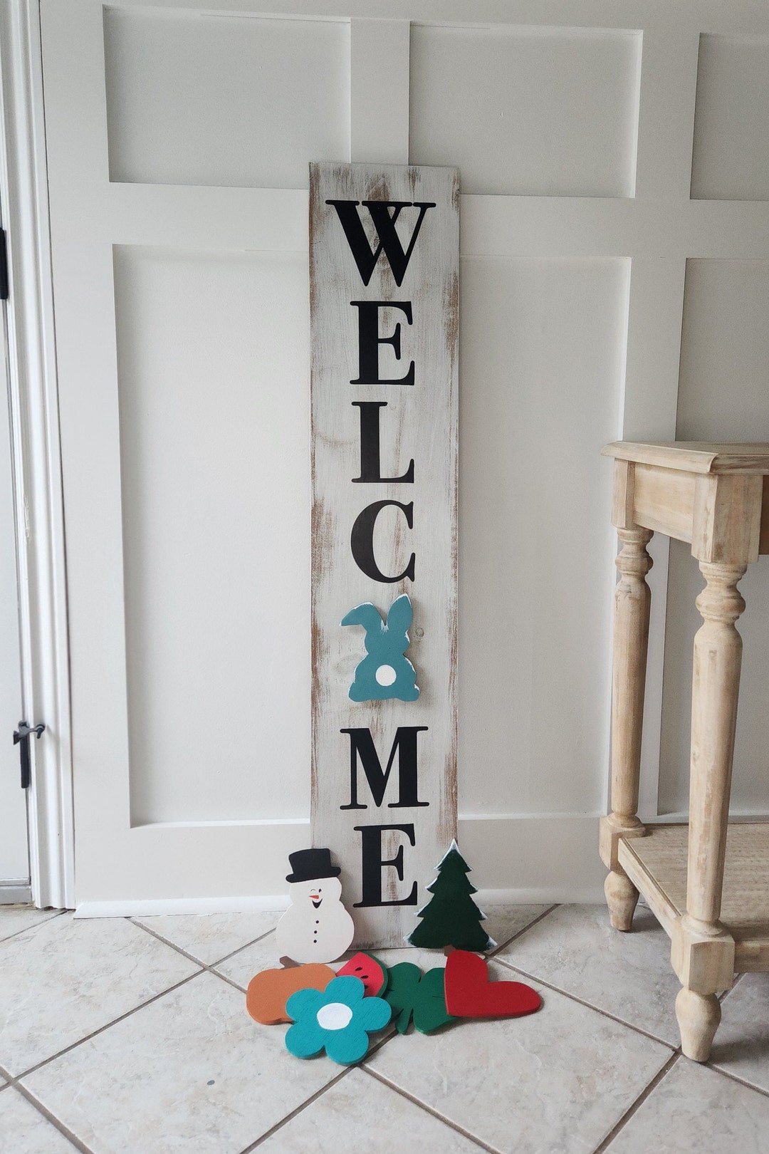 Interchangeable Welcome Sign Porch Sign Welcome Interchangeable ...