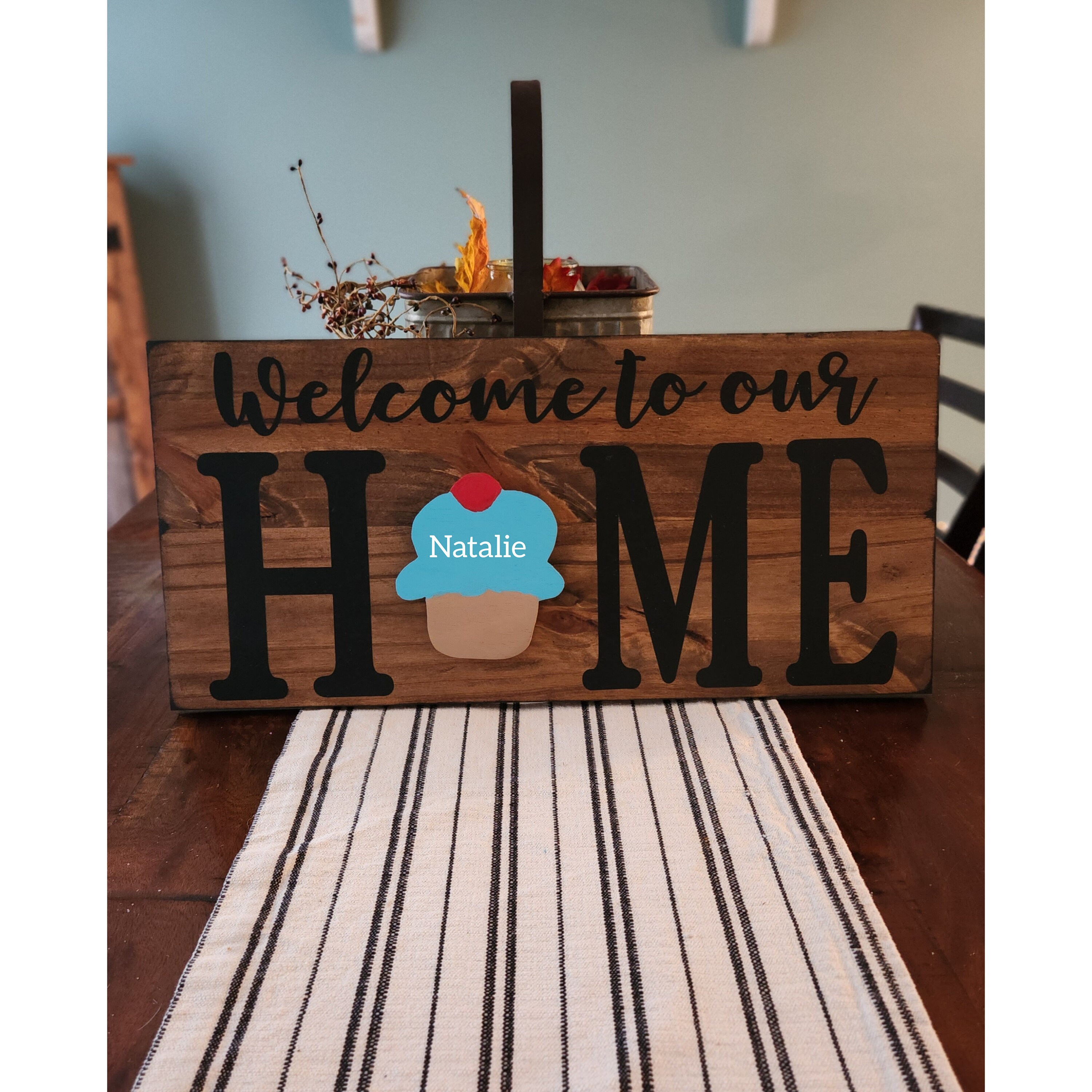 Welcome Sign Interchangeable Home Sign With Changeable Pieces Indoor ...