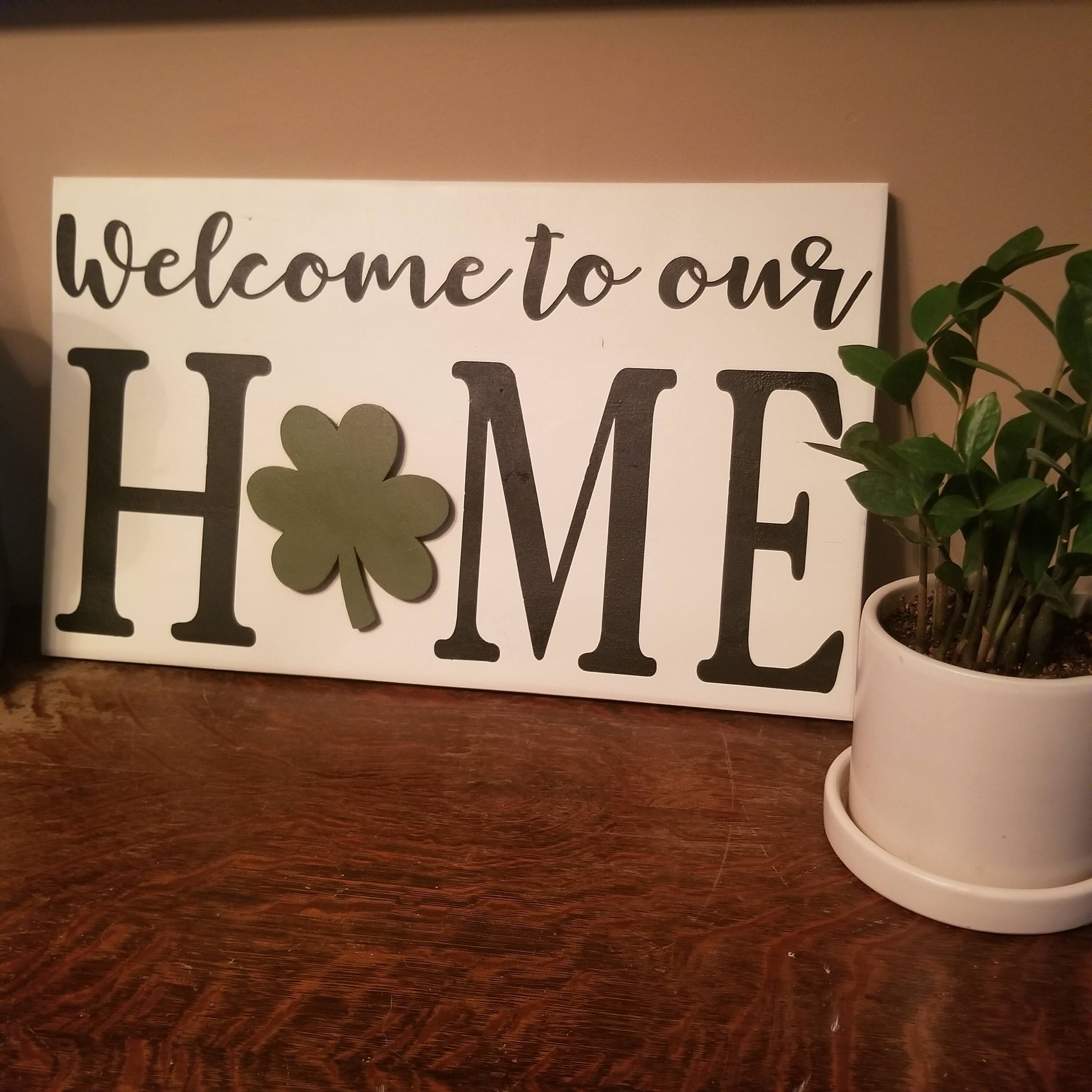 Welcome Sign Interchangeable Home Sign With Changeable - Etsy