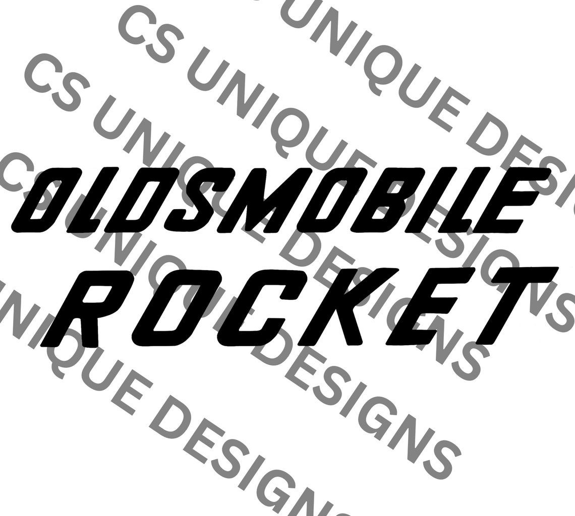 Oldsmobile Rocket SVG 1955 Rocket 324 Valve Cover Digital Cut File ...