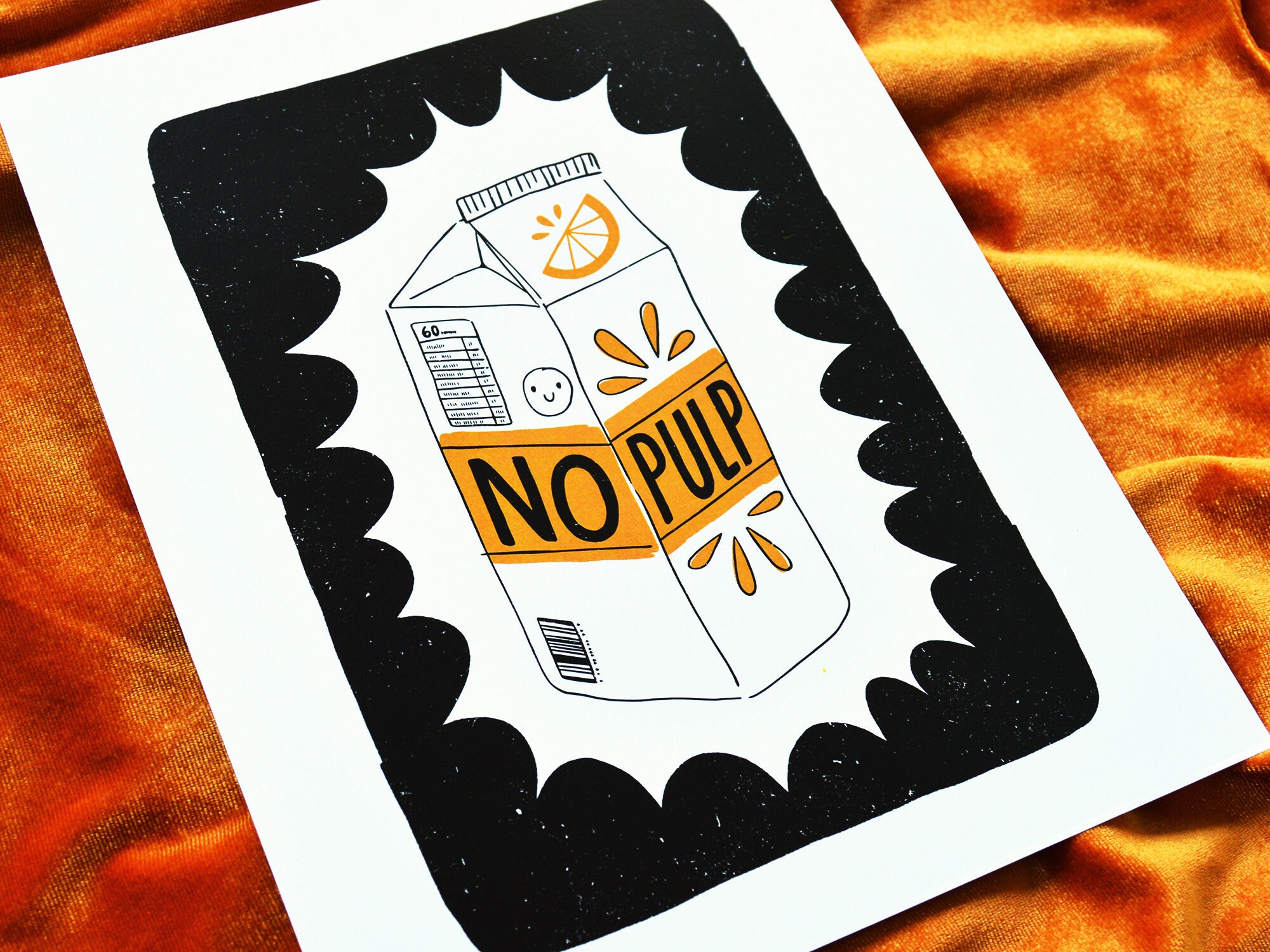 Pulp Free 8 X 10 Illustrated Art Print Wall Decor - Etsy