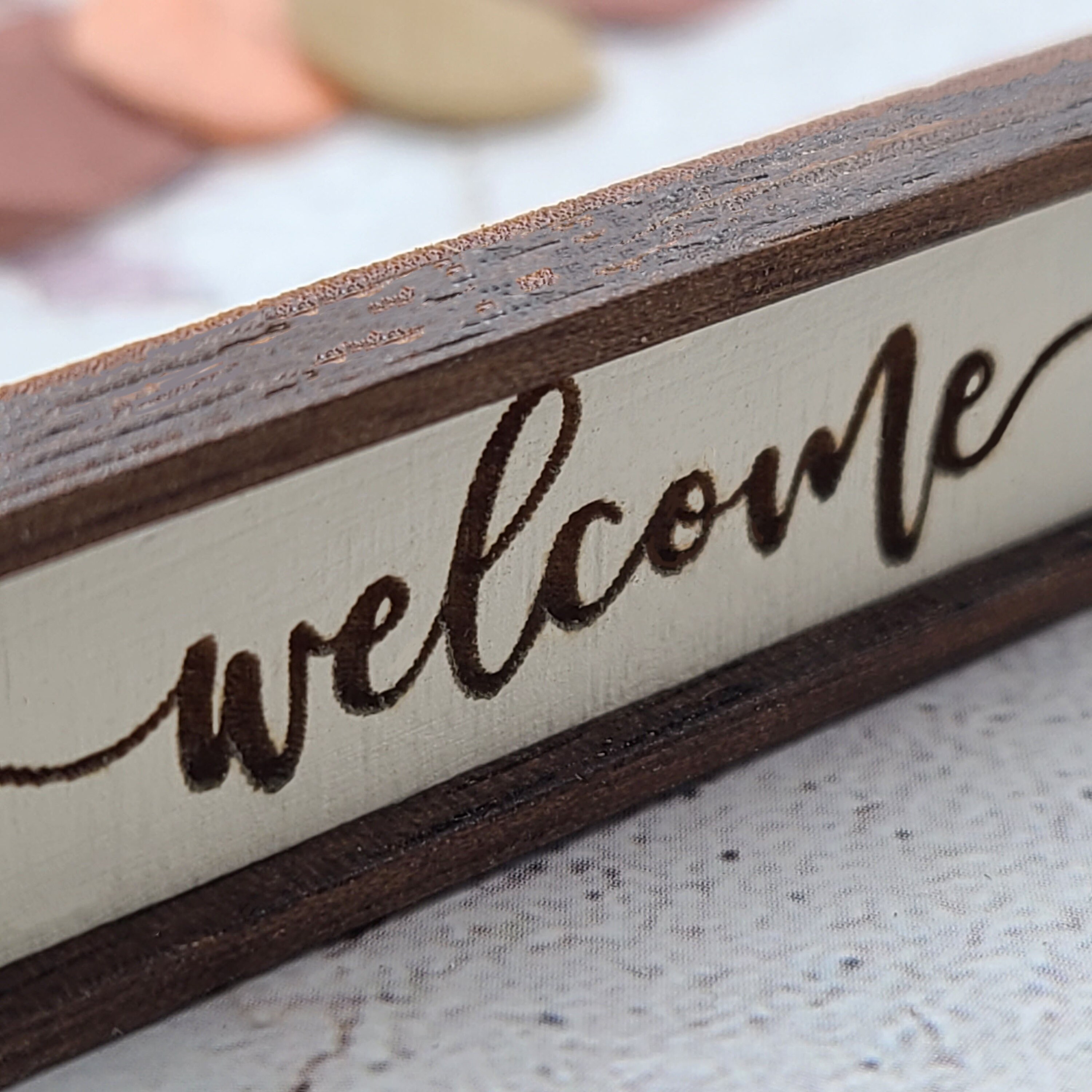 Miniature Dollhouse Welcome Sign Dollhouse Miniatures Gift - Etsy