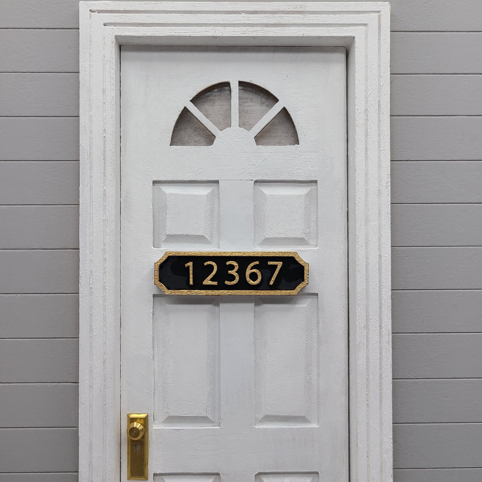 Miniature Dollhouse Custom Address Sign, 1:12 Doll House Accessories ...