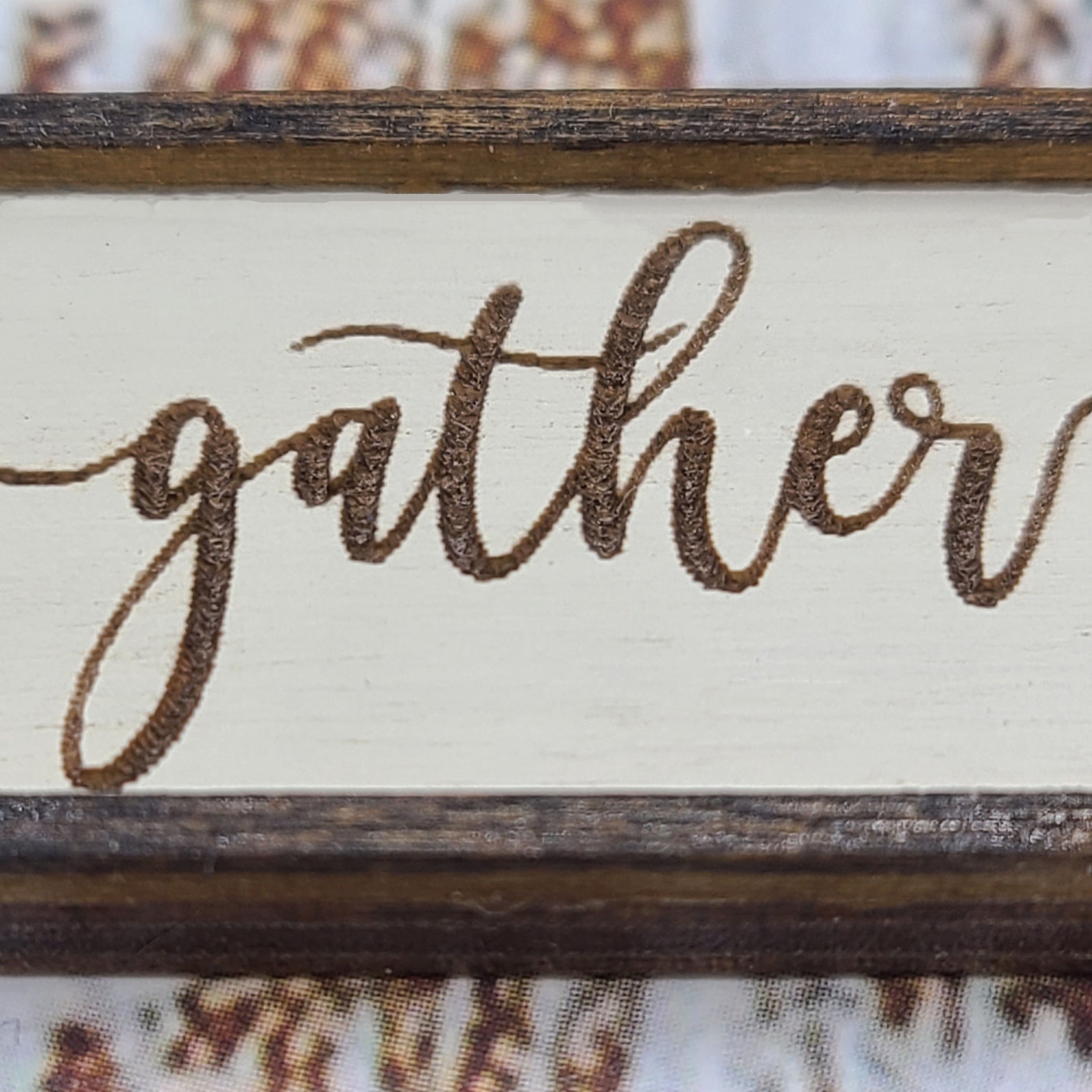Miniature Dollhouse Gather Wood Sign Dollhouse Miniatures - Etsy