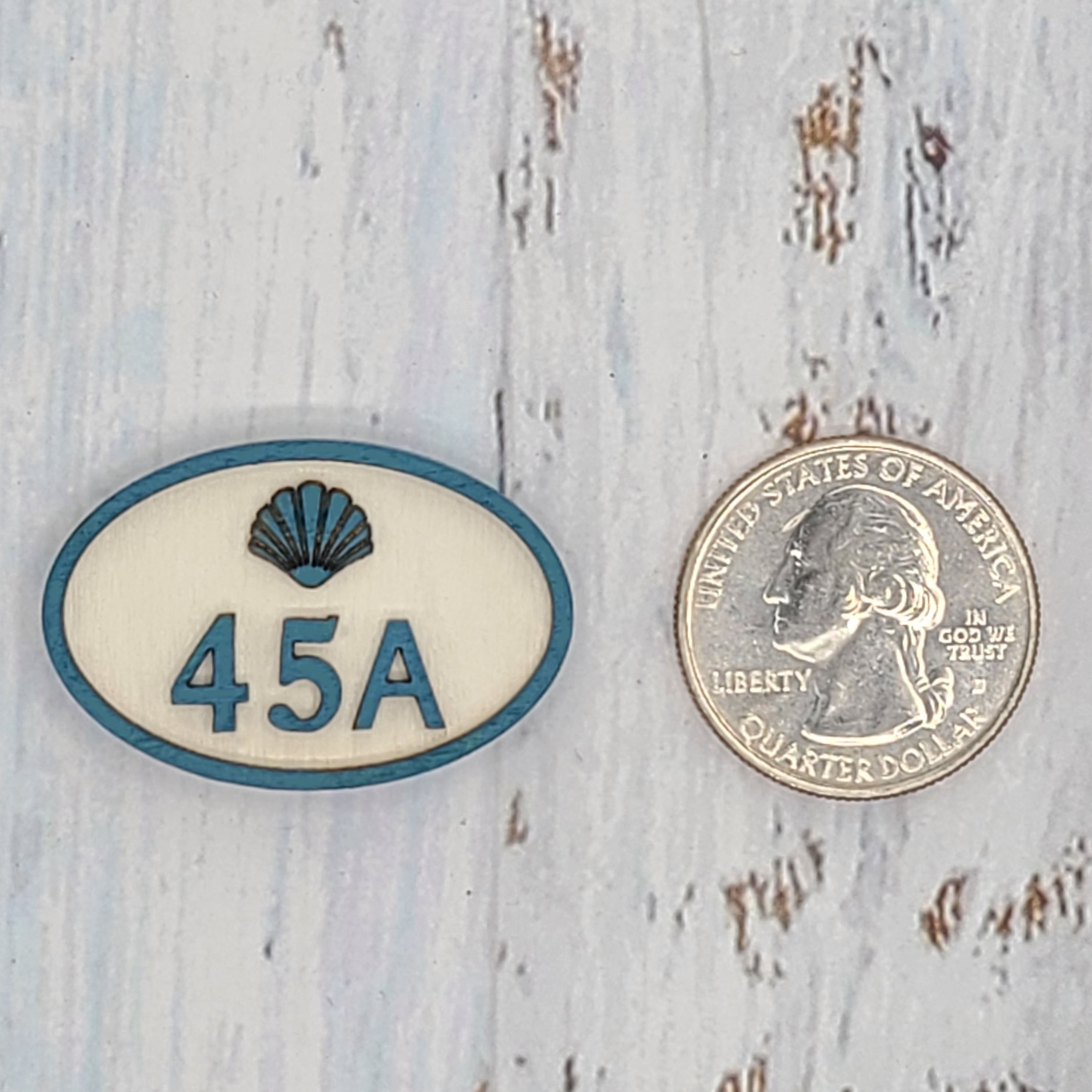 Miniature Dollhouse Custom Address Sign, Beach House Number Plaque ...