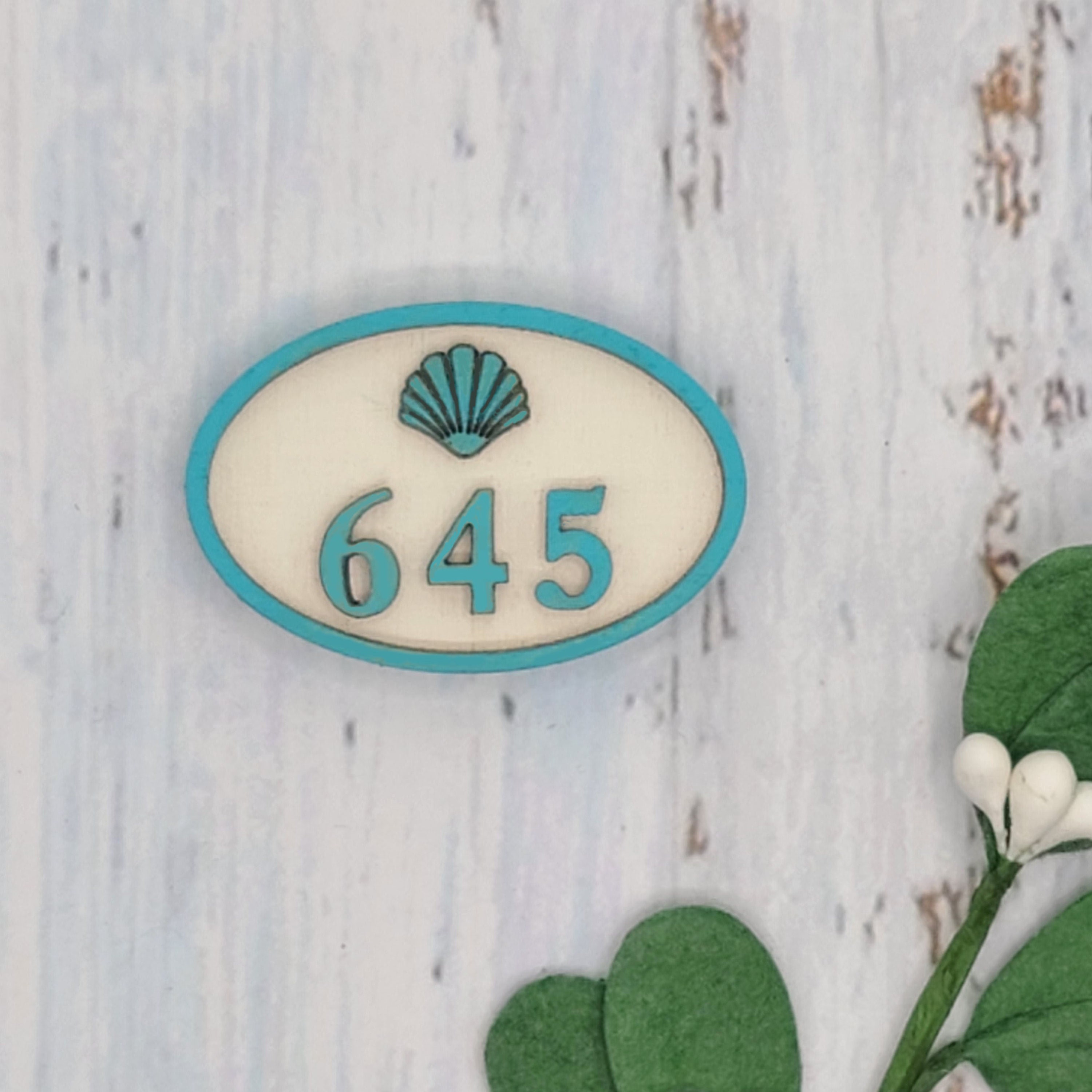 Miniature Dollhouse Custom Address Sign, Beach House Number Plaque ...