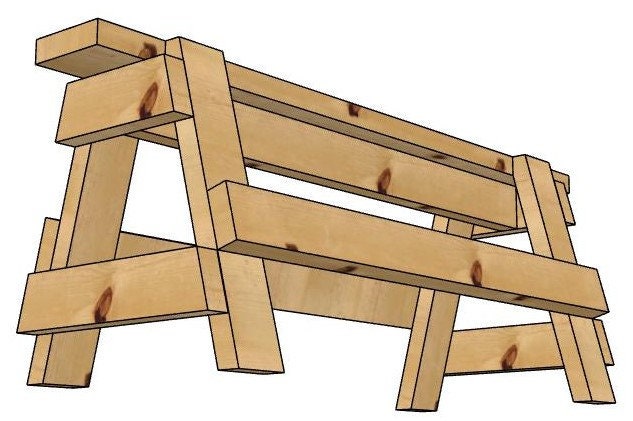 Work Trestles / Work Stand, Diy Wood Working Plans, Digital Download ...