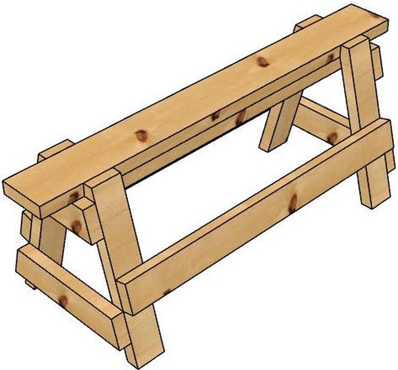 Work Trestles / Work Stand, Diy Wood Working Plans, Digital Download ...