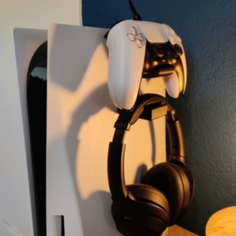 3D Printed PS5 Playstation Controller & Headphone Holder Made - Etsy