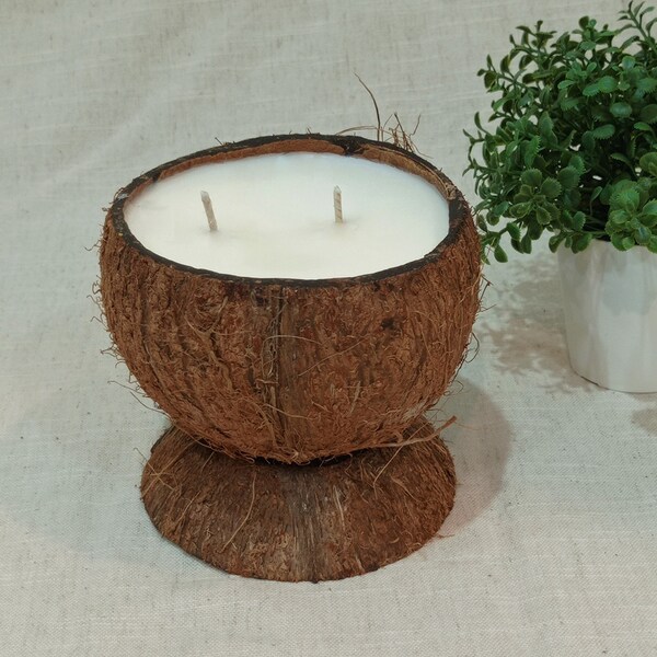 Coconut Shell Candles - Etsy