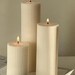 Large Ribbed Thick Pillar Candles/decorative Candles/anniversary - Etsy