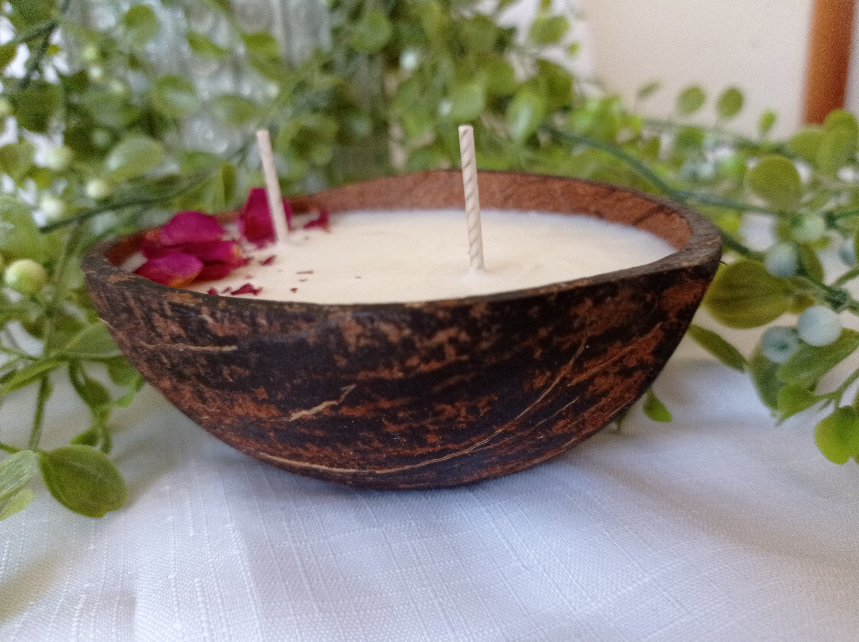 Coconut Shell Candle in Coconut Shell/birthday - Etsy