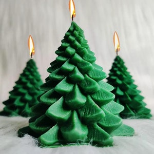 Cute Christmas Trees Candles /customisable Scented Candles/ Tree Shaped ...