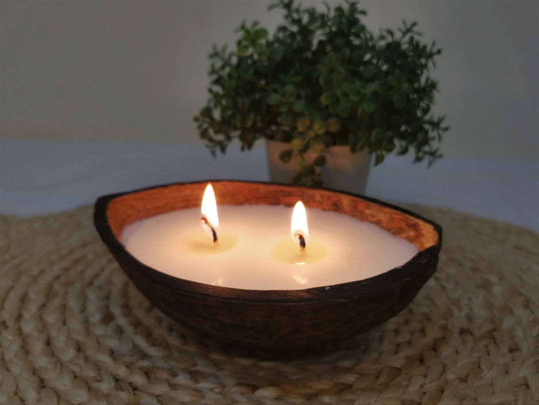 Coconut Shell Candle in Coconut Shell/birthday Gift/anniversary - Etsy
