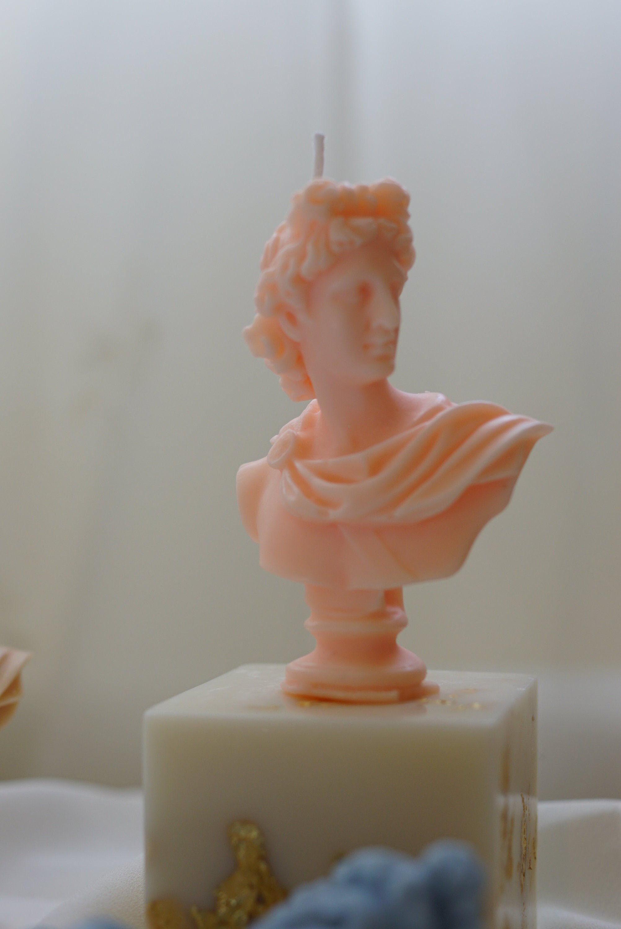 The Apollo Head Candle Ancient Greek God Bust Soy Wax | Etsy
