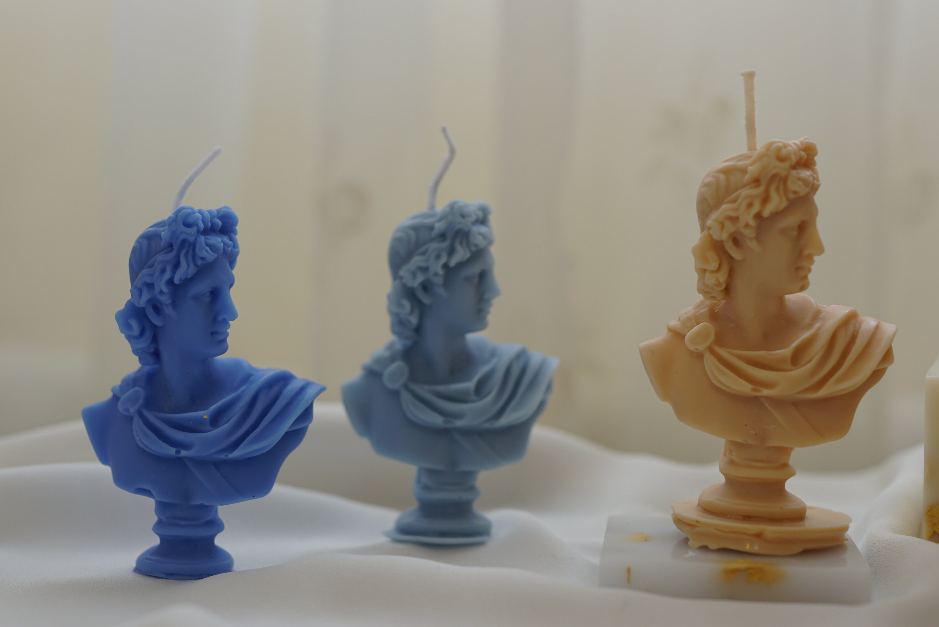 The Apollo Head Candle Ancient Greek God Bust Soy Wax | Etsy